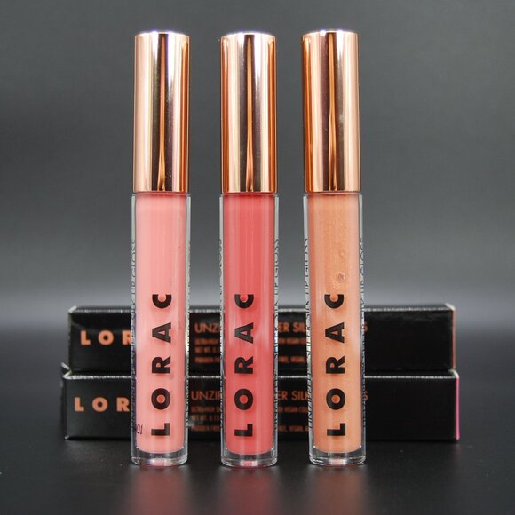 LORAC | Makeup | Lorac Unzipped Sheer Silk Lip Gloss Trio Unfazed Bare ...